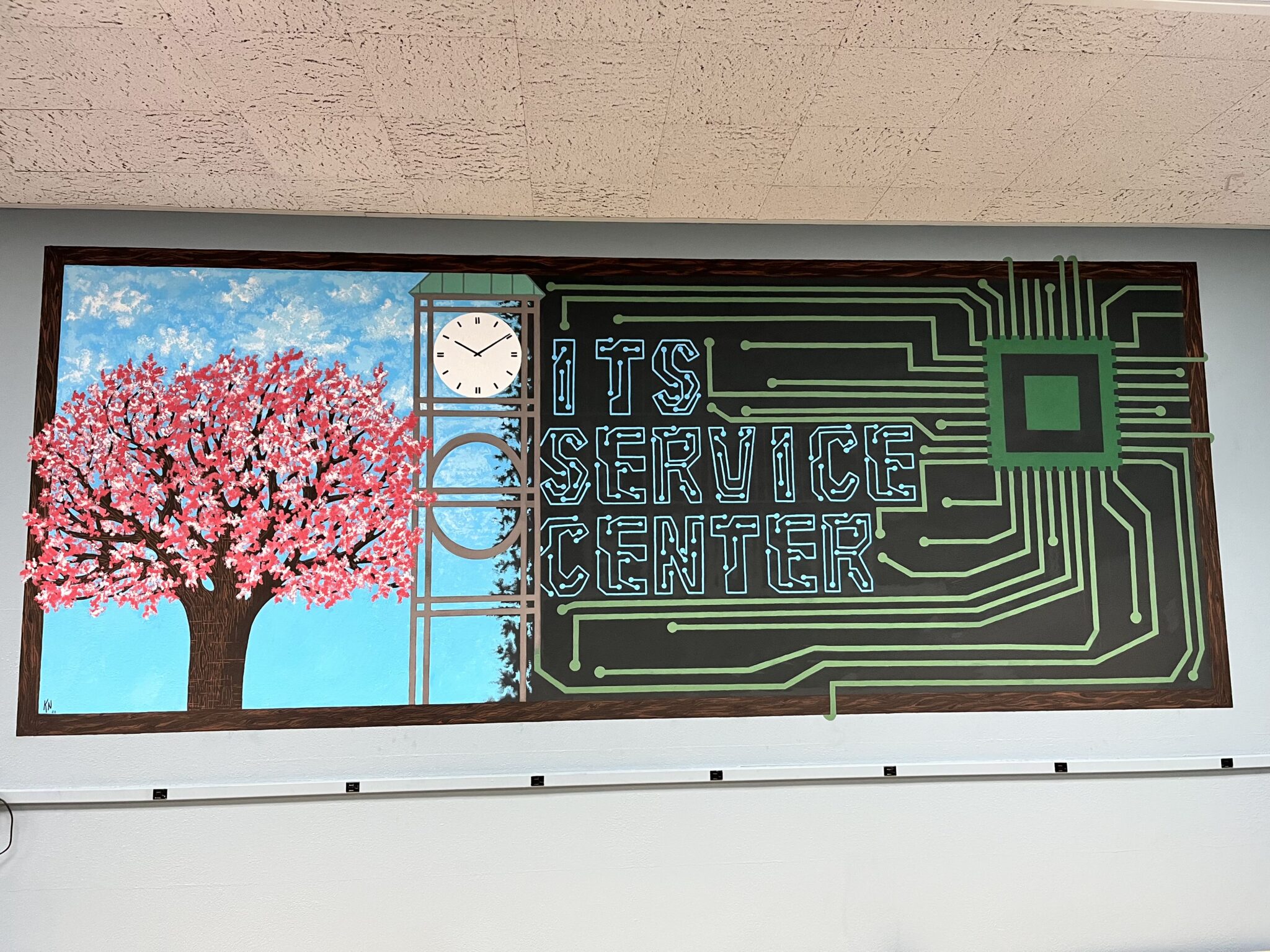 When art and tech meet: new student-made mural highlights campus ITS ...