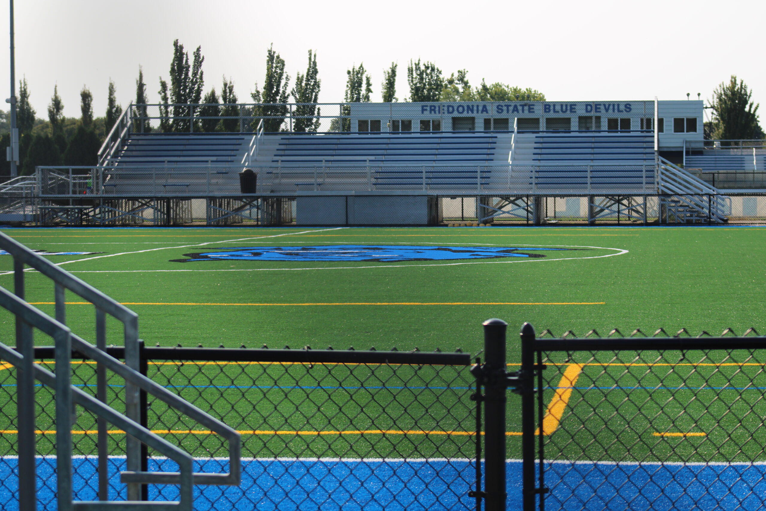 Athletics department unveils new turf field at University Stadium - The ...